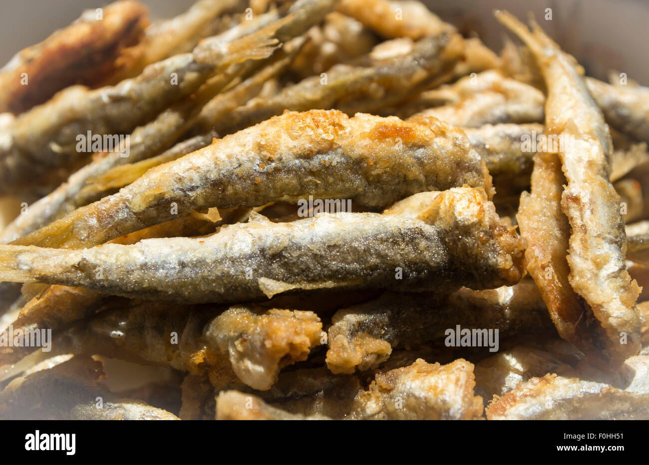 Simply food ,simply cooking - fried anchovies Stock Photo - Alamy