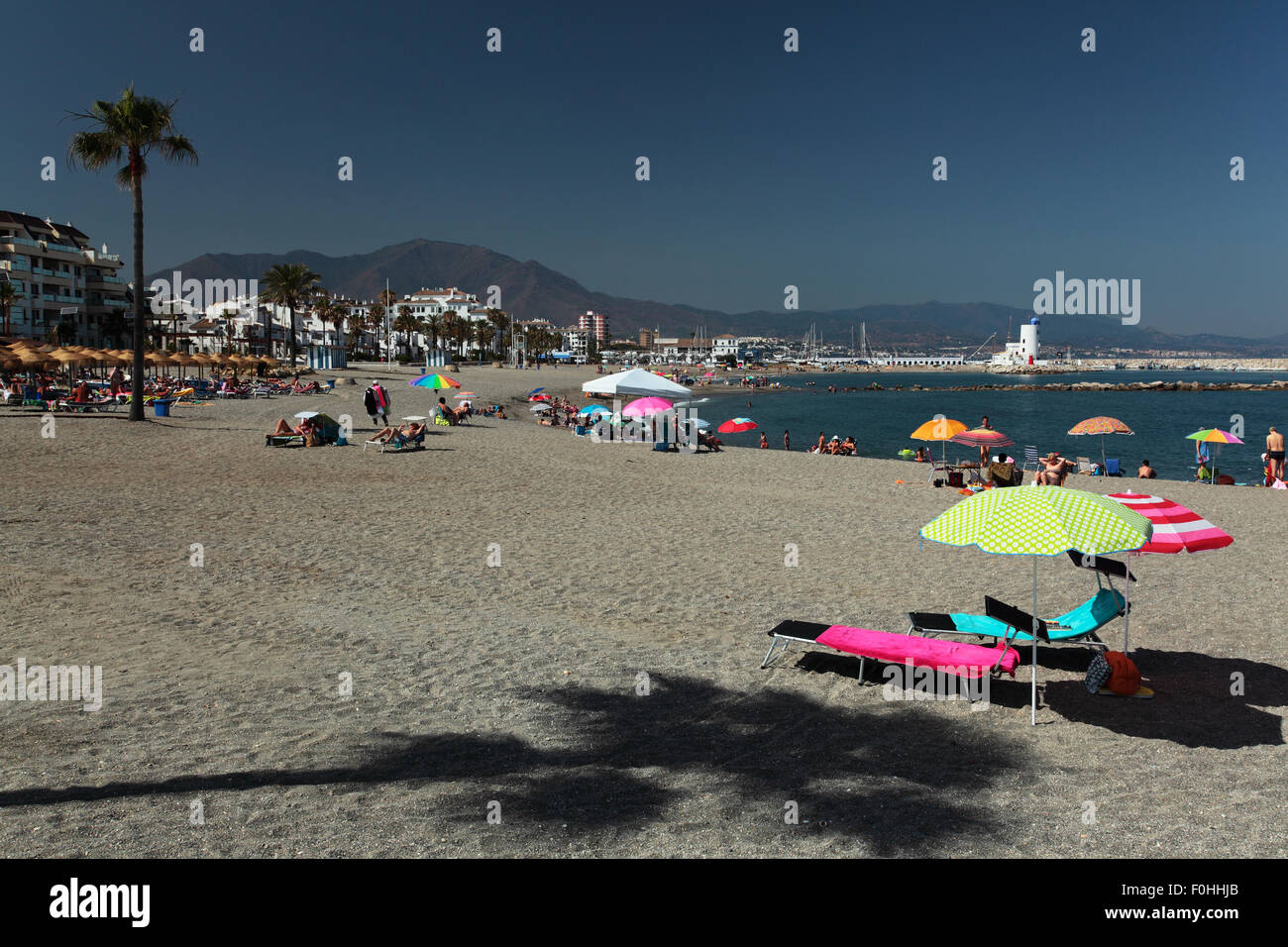 Tree shaded beach hi-res stock photography and images - Alamy