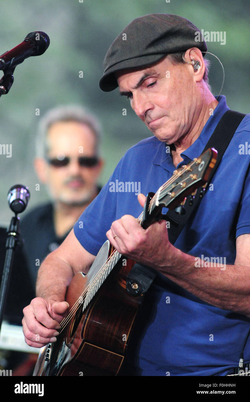 James Taylor performs on the 'Today' show summer concert series ...