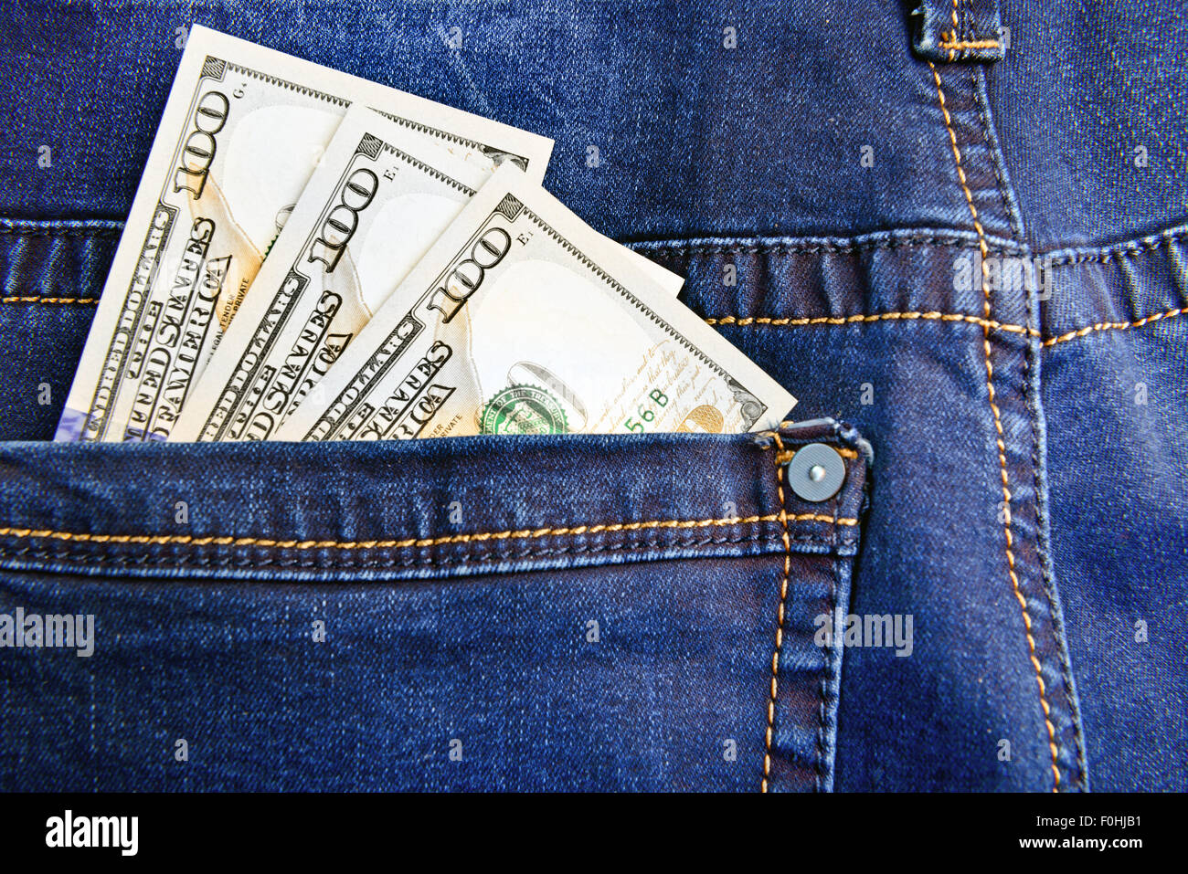 Jeans money hi-res stock photography and images - Alamy