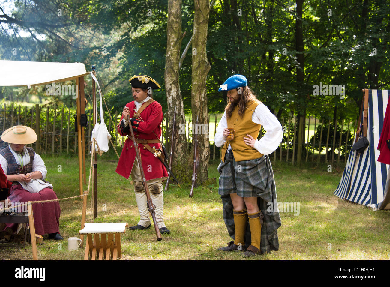 18th Century Jacobite era re-enactment at Cannock Chase Visitor Centre ...