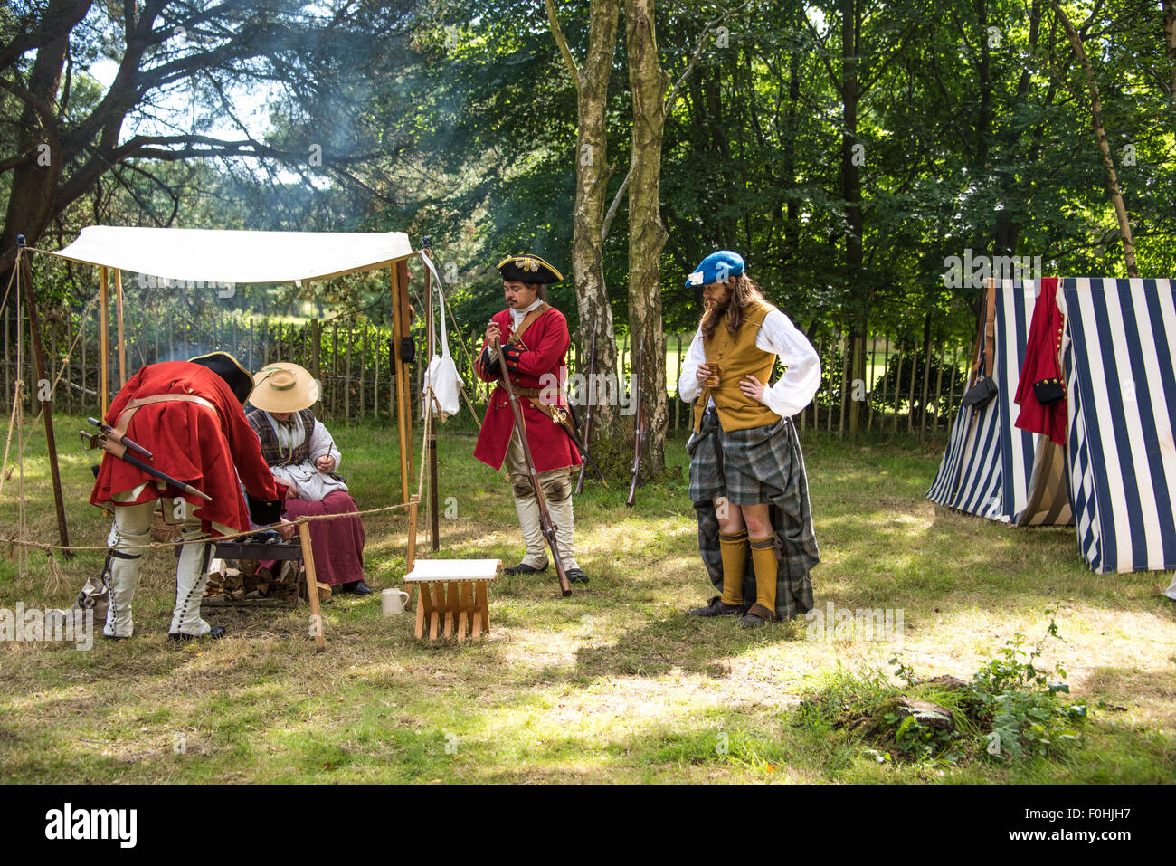 18th Century Jacobite era re-enactment at Cannock Chase Visitor Centre ...
