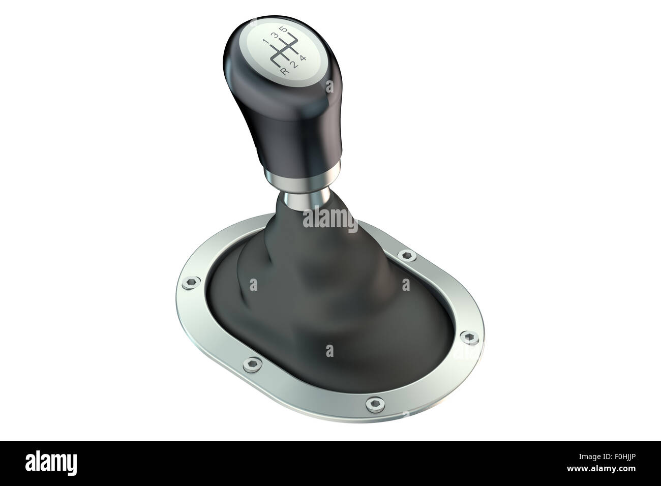 stick shift knob isolated on white background Stock Photo - Alamy