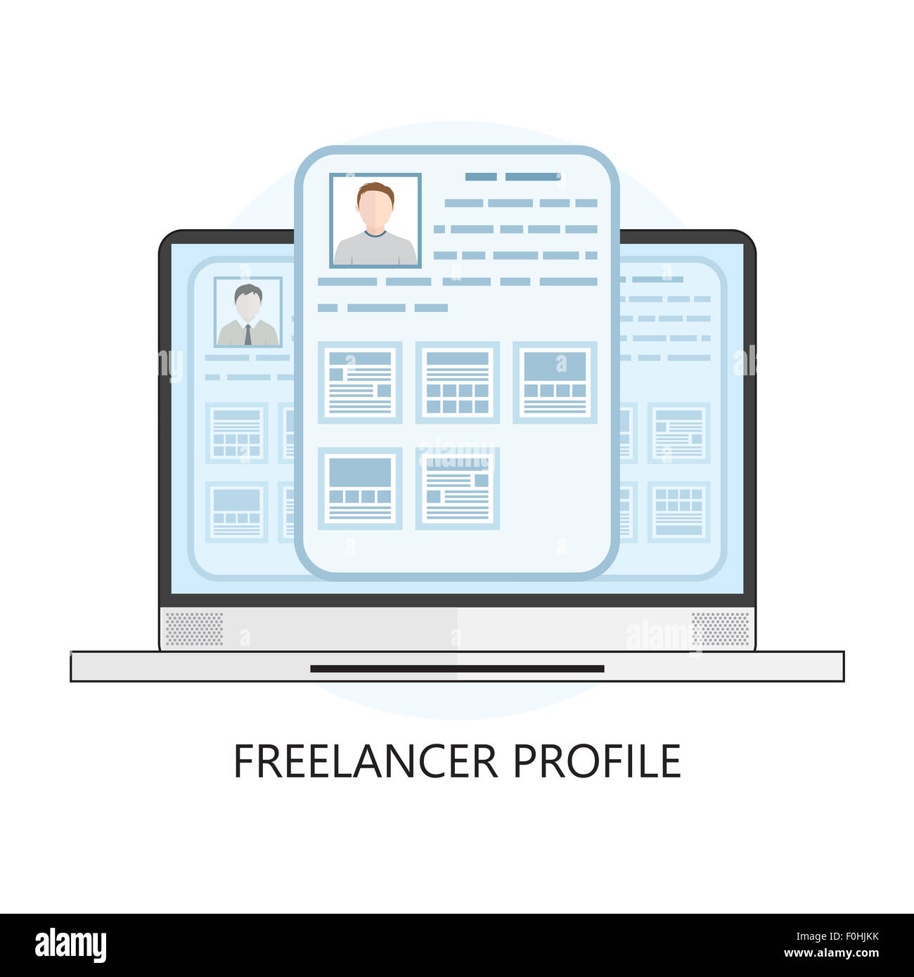 Freelancer profile hi-res stock photography and images - Alamy