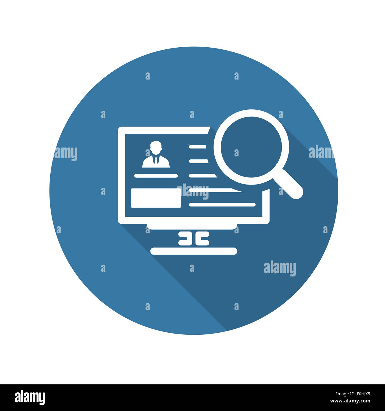 Looking for an Employee. Looking for Talent. Flat Design. Long Shadow ...