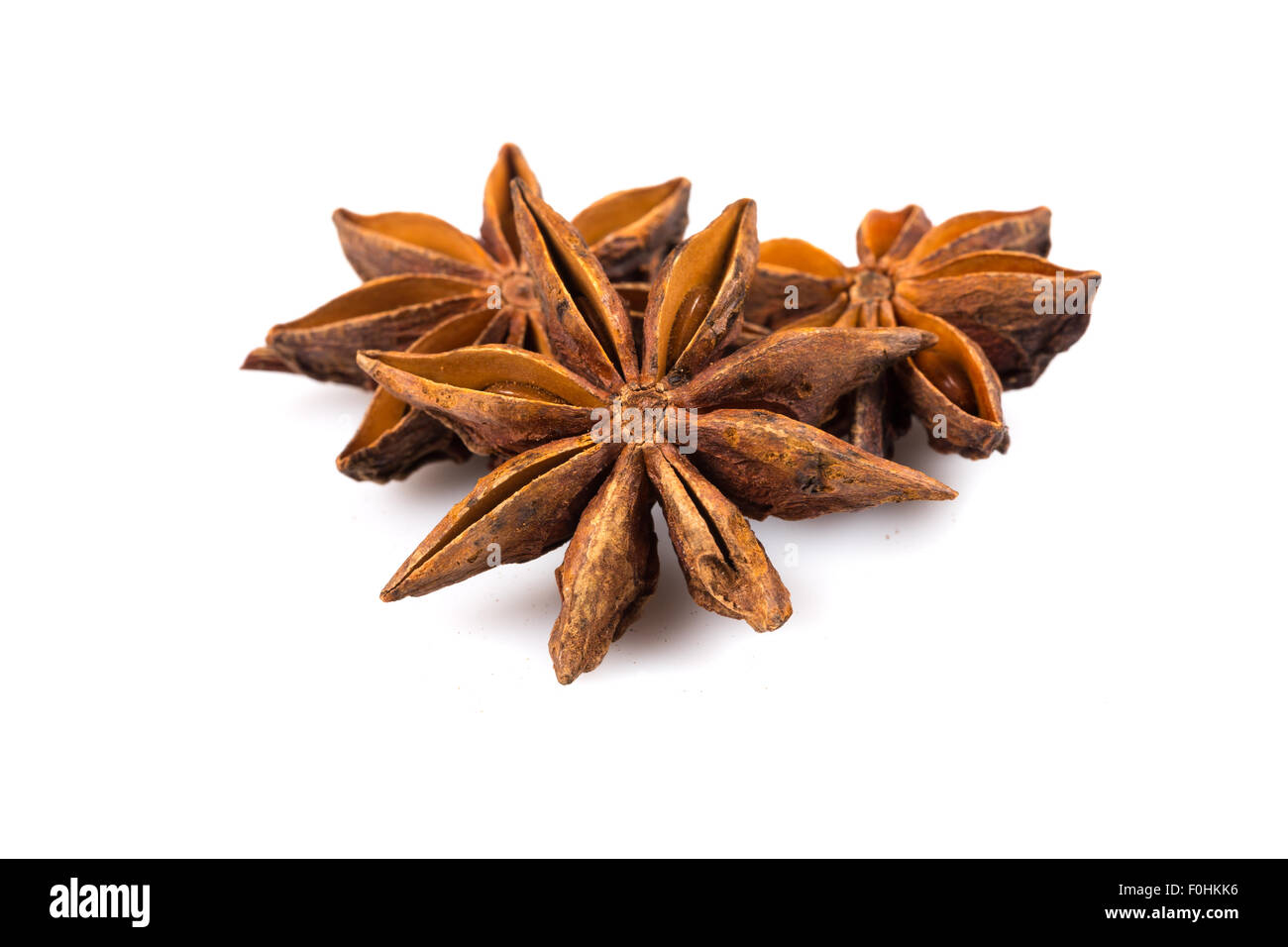 Stars of anise isolated on white background Stock Photo - Alamy