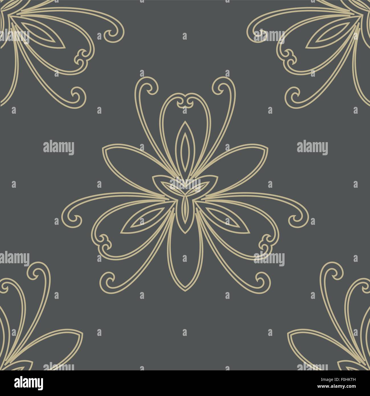 Floral Fine Seamless Vector Pattern Stock Vector Image & Art - Alamy