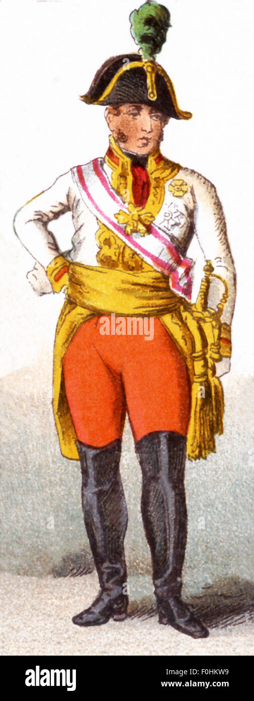 The figure pictured here represents an Austrian Field Marshal 1809. The ...