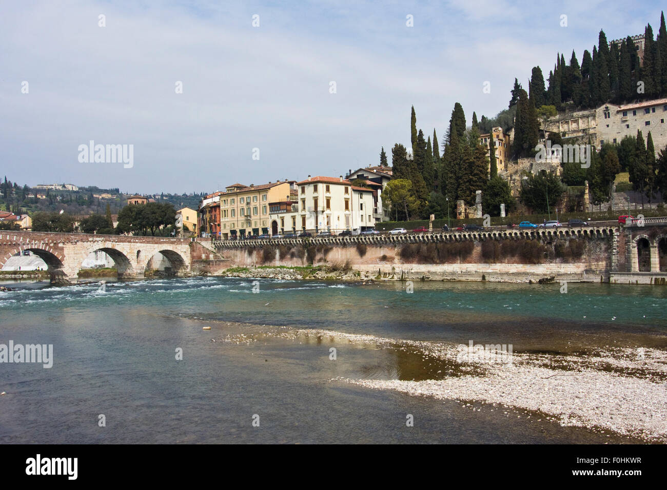 Italy, Verona, Adige river Stock Photo - Alamy