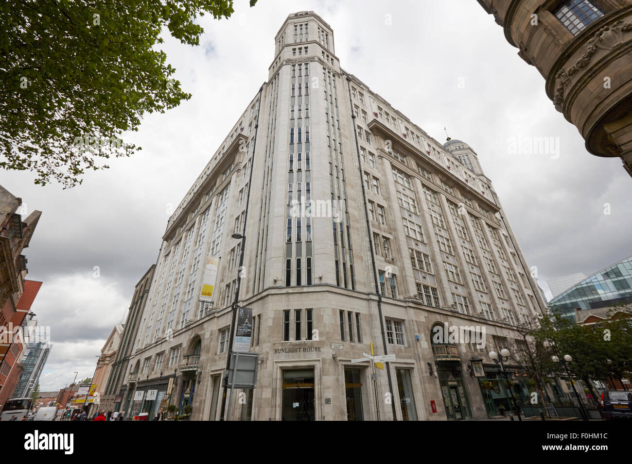 sunlight building city centre Manchester England UK Stock Photo - Alamy