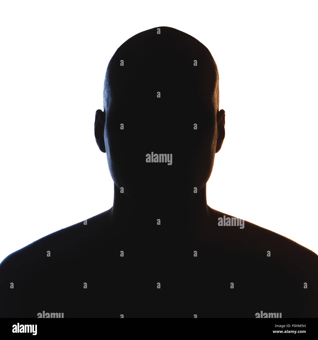 Unknown male person silhouette Stock Photo - Alamy