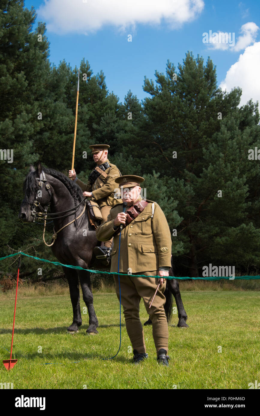 The 16th Lancers display Troop re-enactment soldiers riding War horses ...