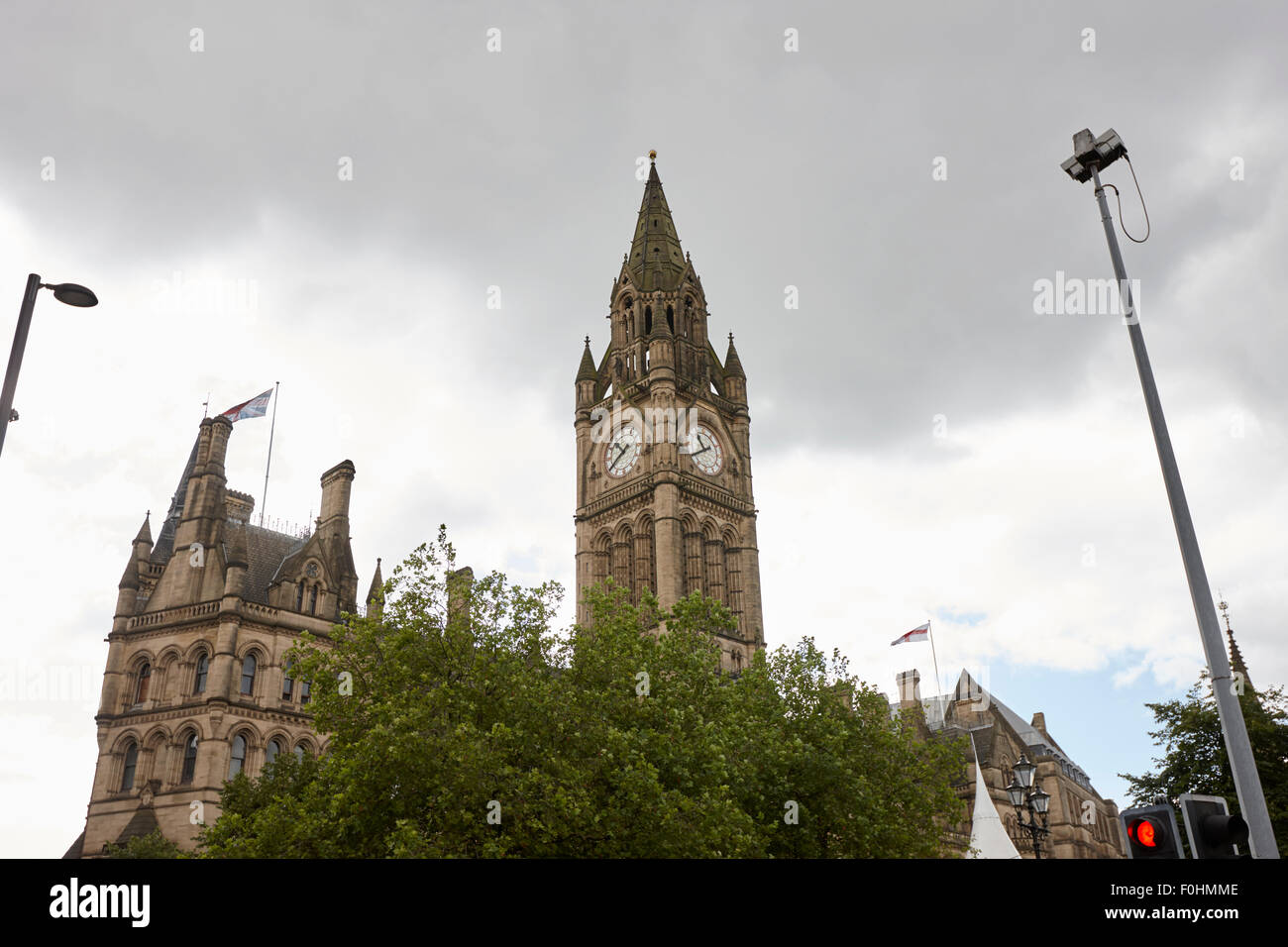 cctv camera outside Manchester town hall England UK Stock Photo - Alamy