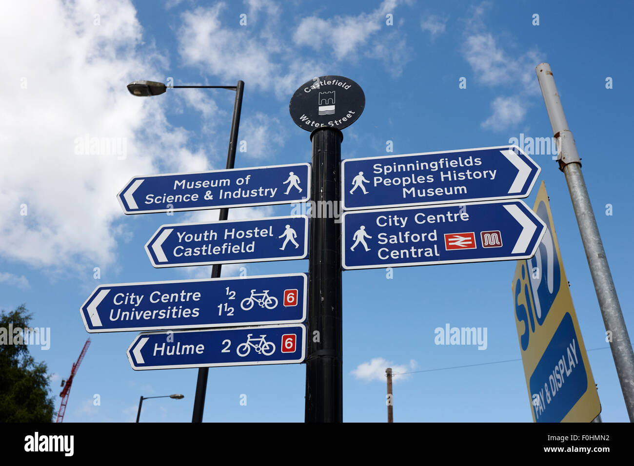 tourist information and walking route distances in castlefield ...