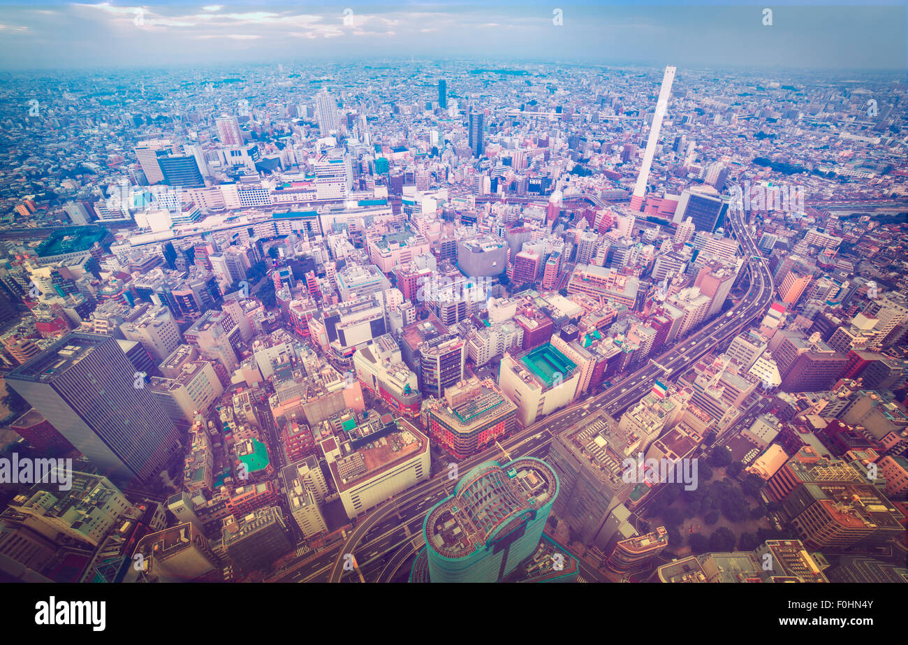 Aerial view of a bustling Tokyo Stock Photo - Alamy