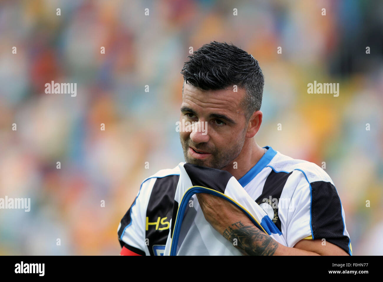 Udine, Italy. 16th August, 2015. Udinese's forward Antonio Di Natale ...