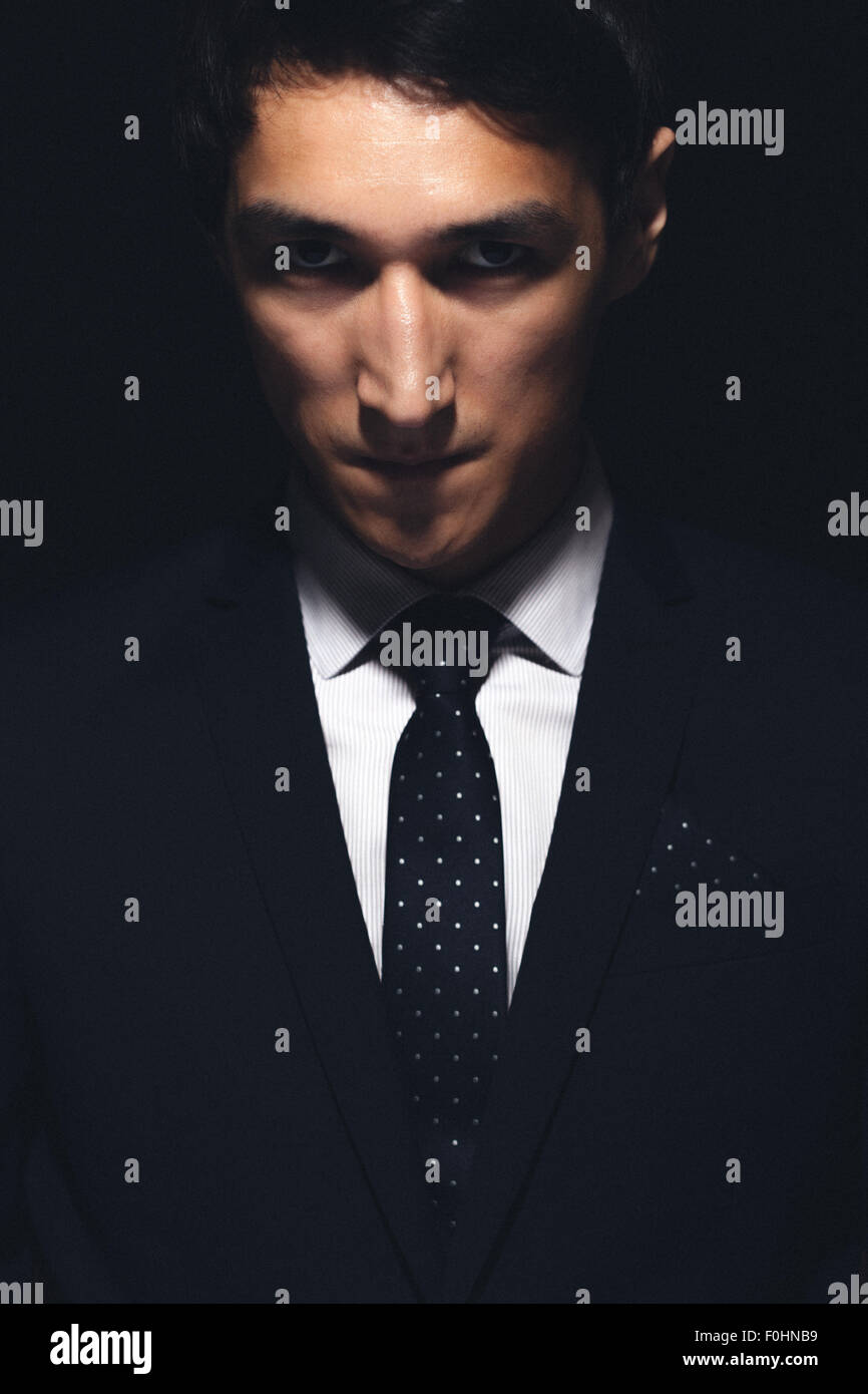 Expressive man portrait Stock Photo - Alamy