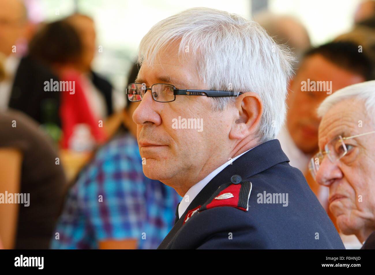 France. 16th Aug, 2015. Colonel Daniel Naud from the Salvation Army ...