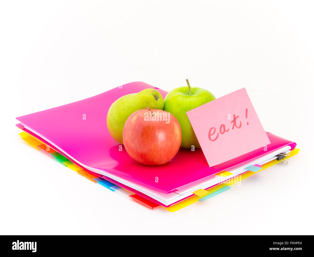 Present of fruits and messages for careing hard work Stock Photo - Alamy