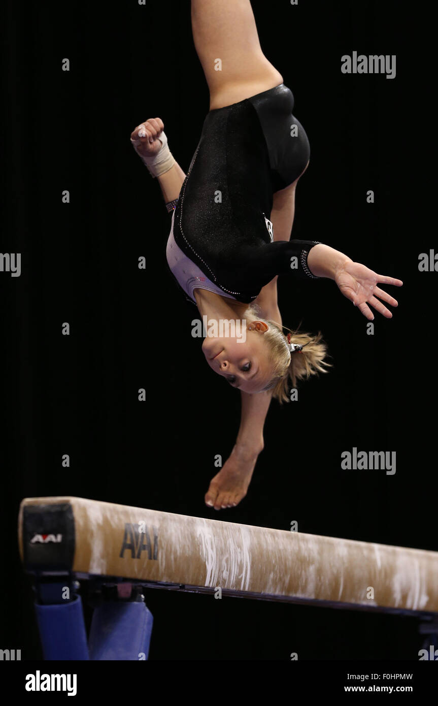 Indianapolis, IN, USA. 15th Aug, 2015. Bailie Key competes at the 2015 ...