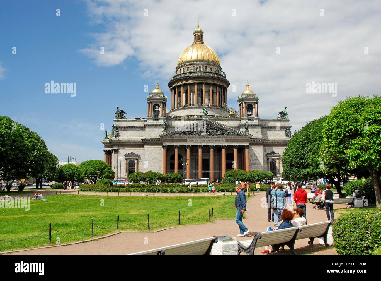 Saint Isaac's Cathedral or Isaakievskiy Sobor in Saint Petersburg ...