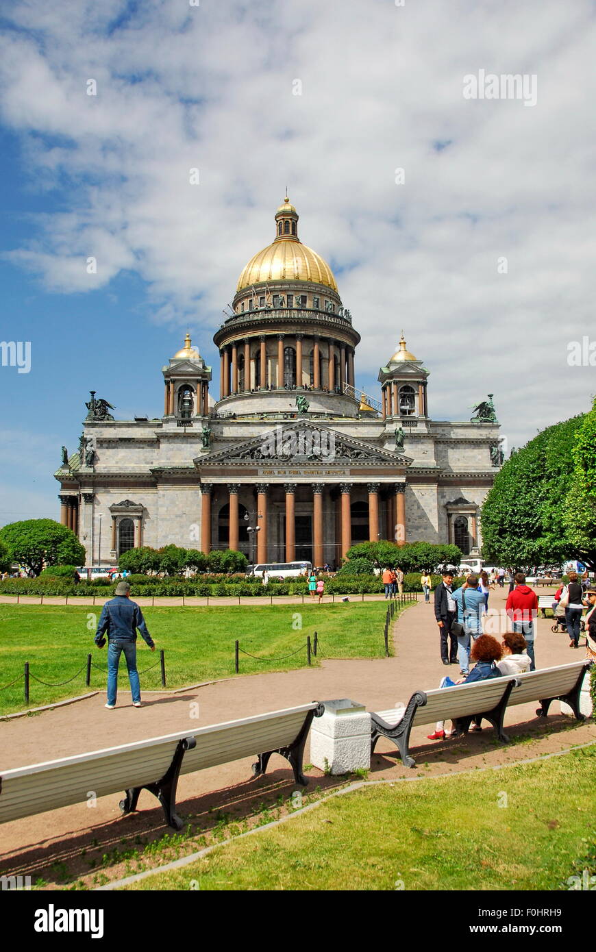 Saint Isaac's Cathedral or Isaakievskiy Sobor in Saint Petersburg ...