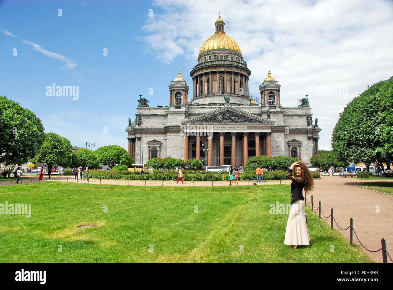 Saint Isaac's Cathedral or Isaakievskiy Sobor in Saint Petersburg ...