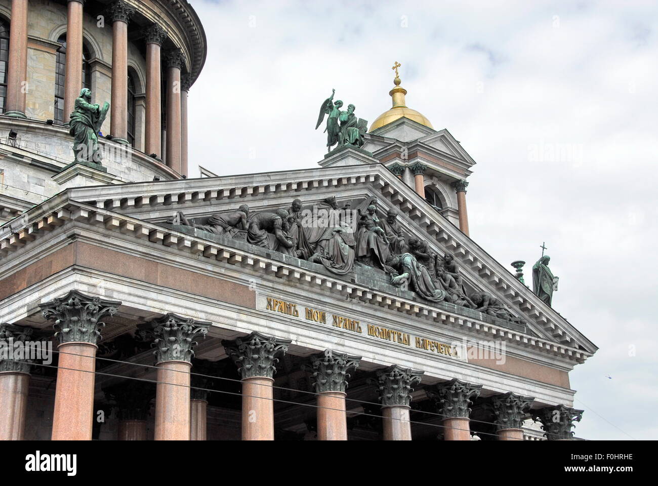 Saint Isaac's Cathedral or Isaakievskiy Sobor in Saint Petersburg ...
