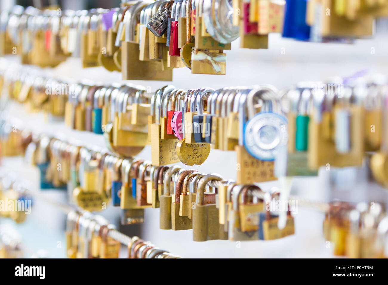 Forever love lockers Stock Photo - Alamy