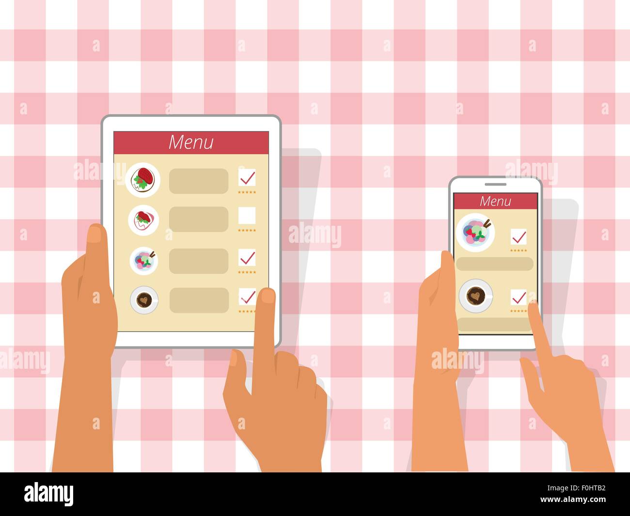 Using ipad Stock Vector Images - Alamy