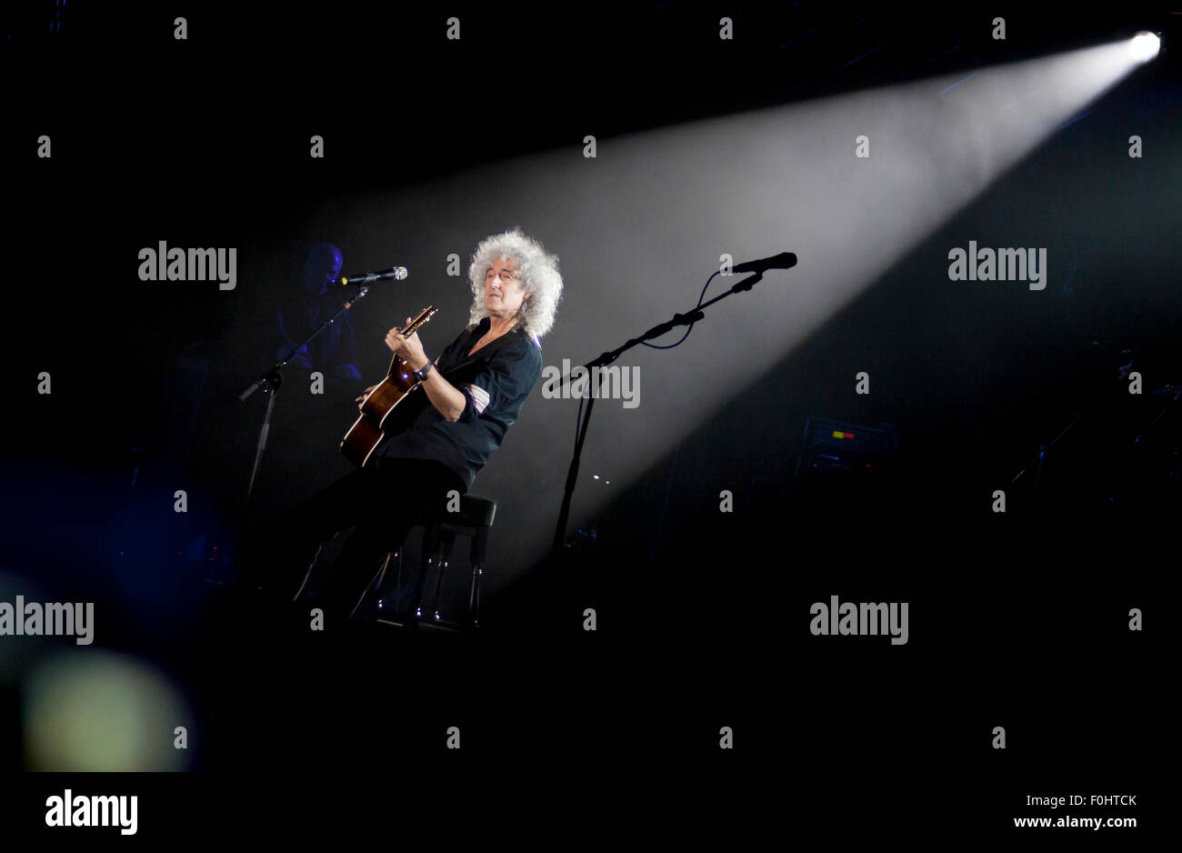 Brian may queen performs live on stage hi-res stock photography and ...