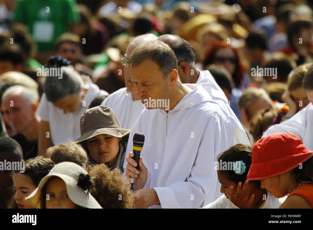 Taizé, France. 16th August 2015. Brother Alois, the Prior of the Taizé ...