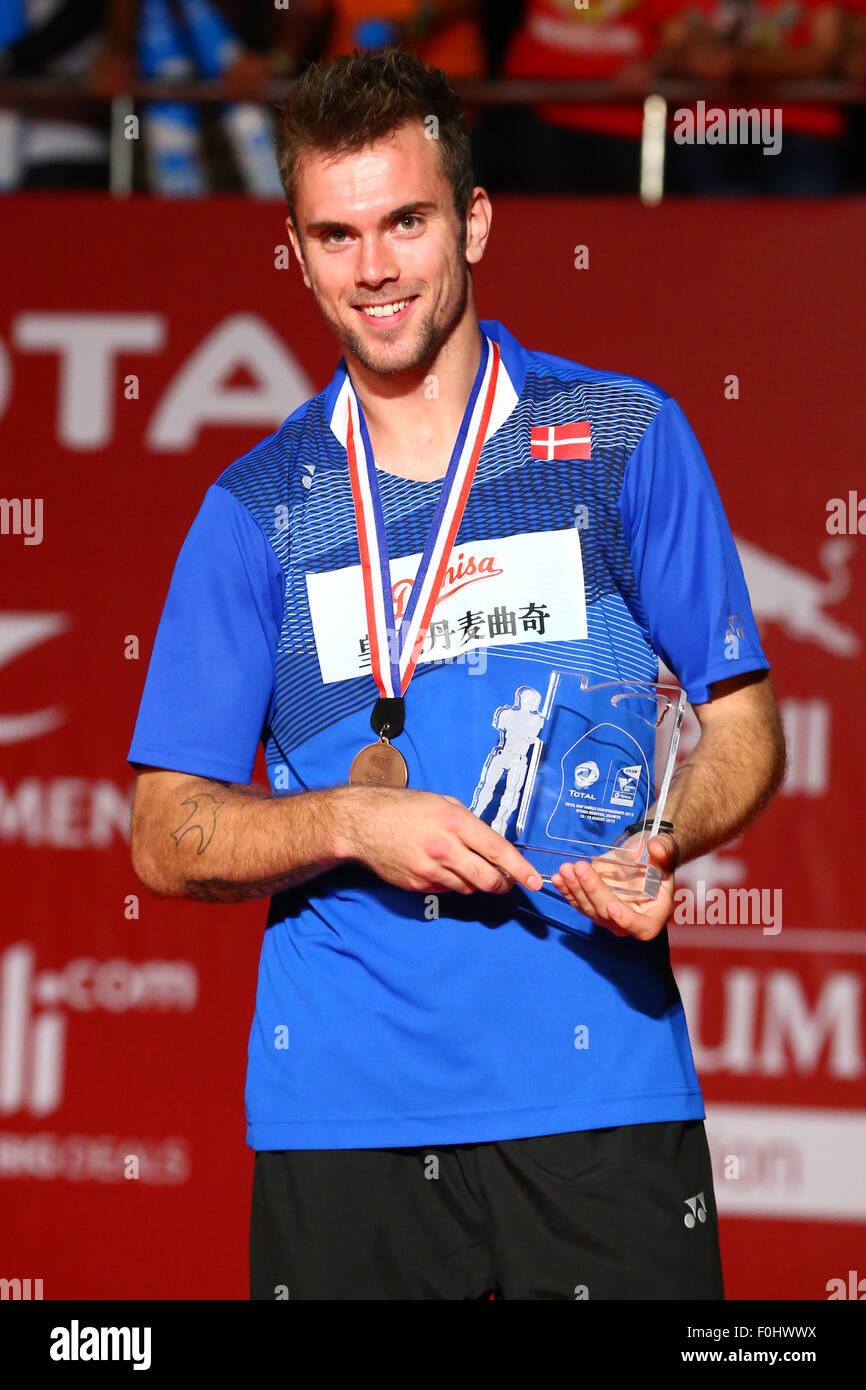 Istora Senayan Arena, Jakarta, Indonesia. 16th Aug, 2015. Jan O ...