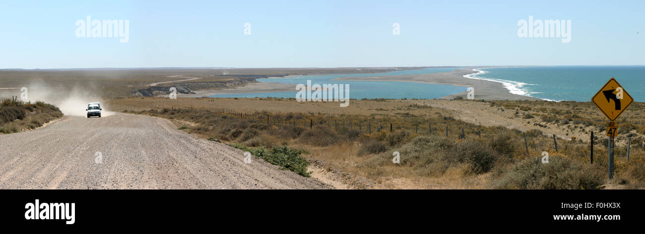 Valdes peninsula on the Atlantic coast in the Viedma Department in the ...