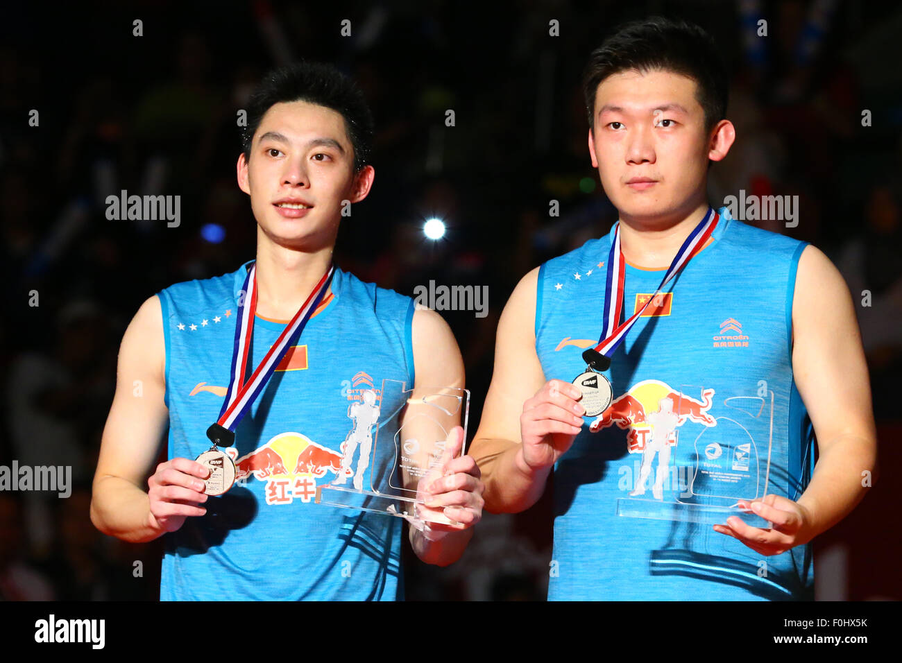 Istora Senayan Arena, Jakarta, Indonesia. 16th Aug, 2015. Liu Xiaolong ...