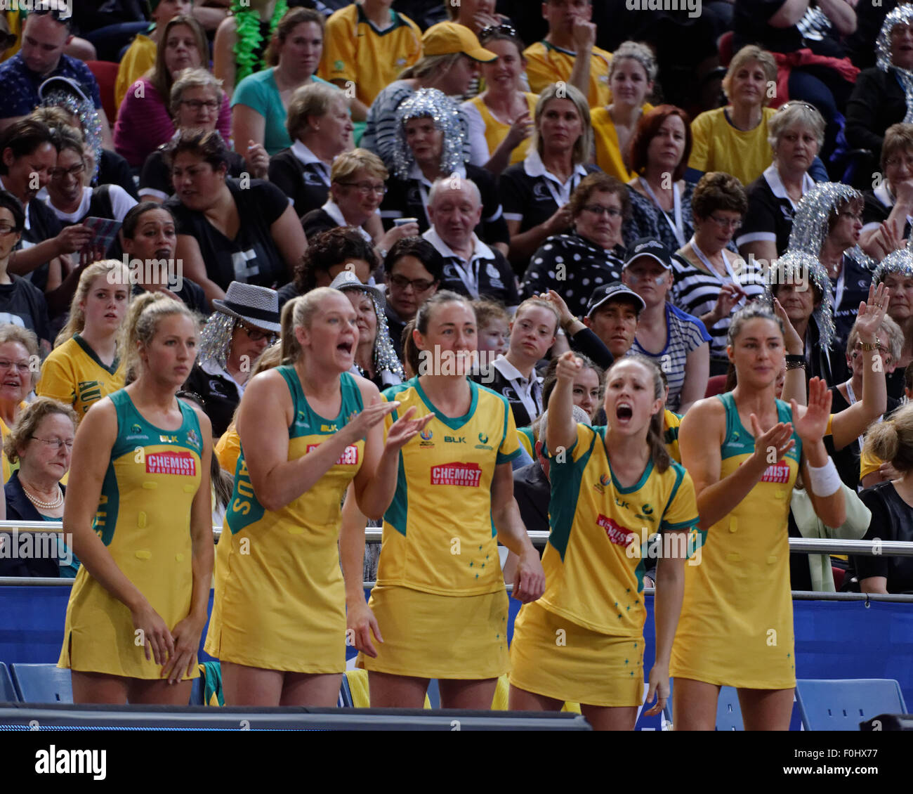 Sydney, Australia. 16th August, 2015. The Australian Diamonds defeated ...