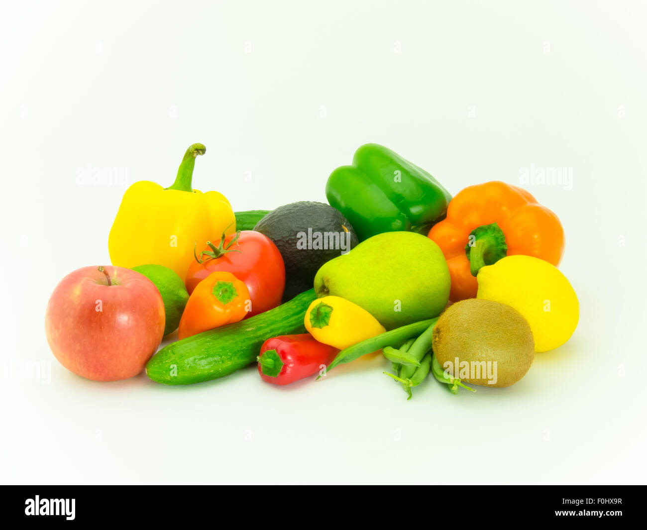 Colorful vegetables and fruits look fresh and delicious Stock Photo - Alamy