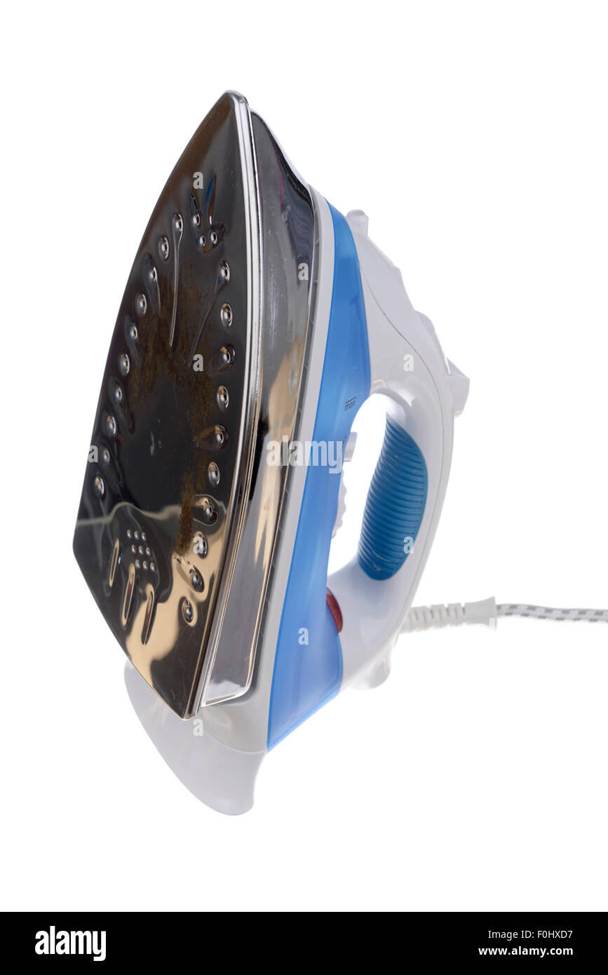 Electric steam iron cut out isolated on white background Stock Photo ...