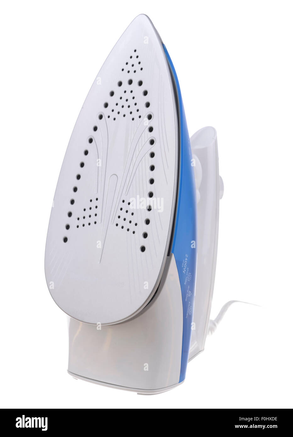 Electric steam iron cut out isolated on white background Stock Photo ...