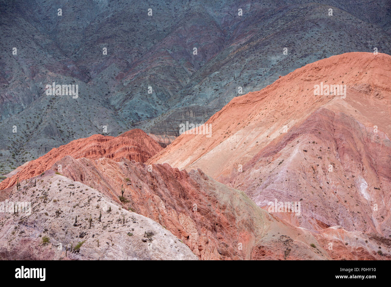 Cerro del los Siete Colores (Hill of Seven Colors) over Purmamarca ...