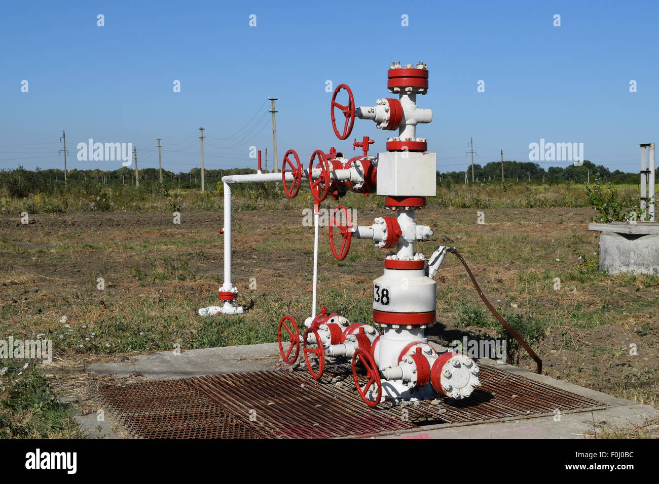 Oil well. The equipment and technologies on oil fields Stock Photo - Alamy