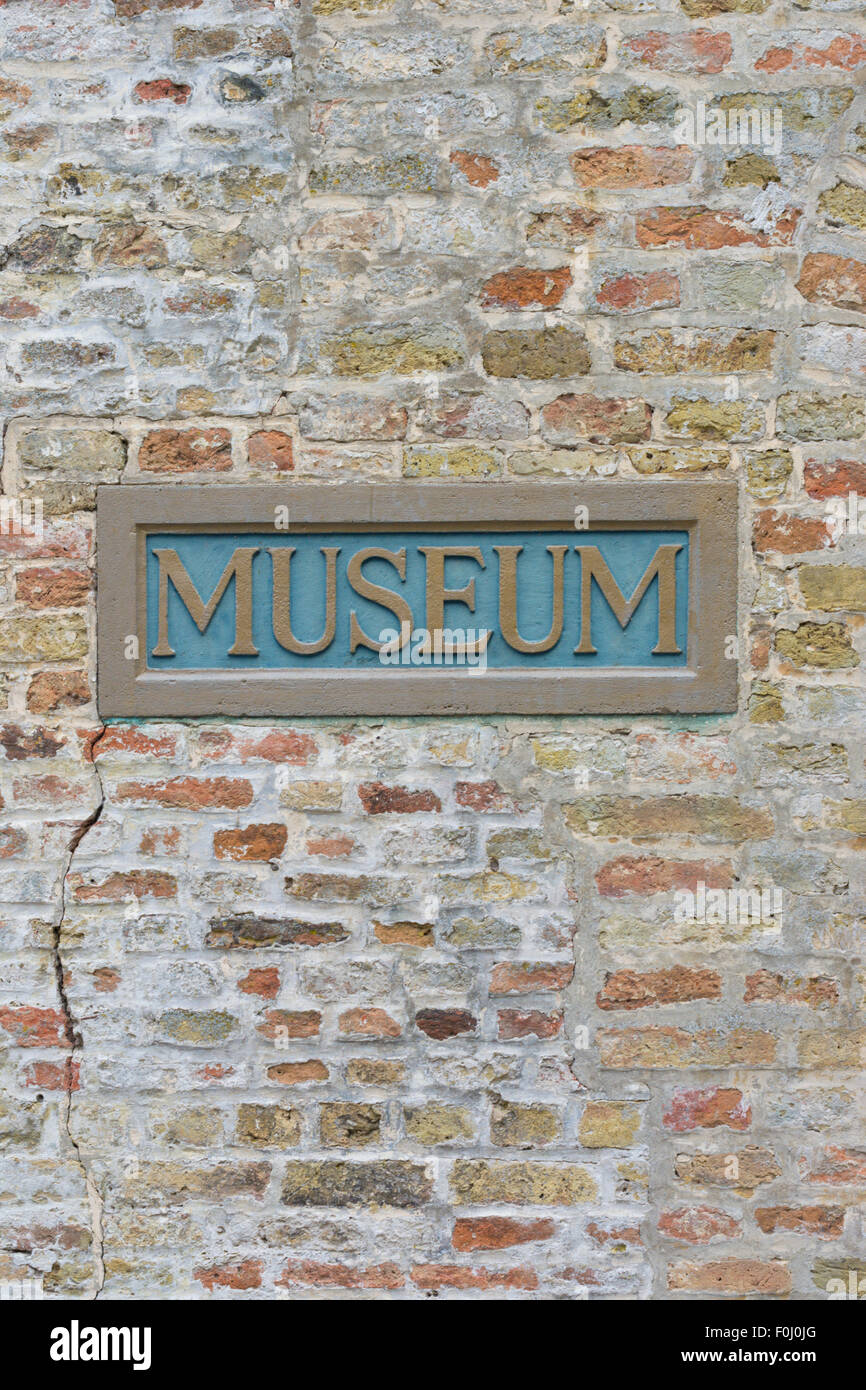 A Brass Museum Sign Bruges in Belgium Stock Photo - Alamy