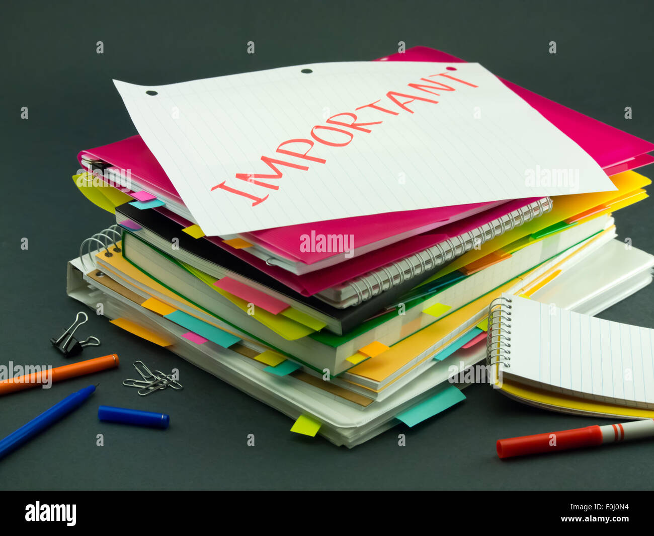 The Pile of Business Documents; Important Stock Photo - Alamy