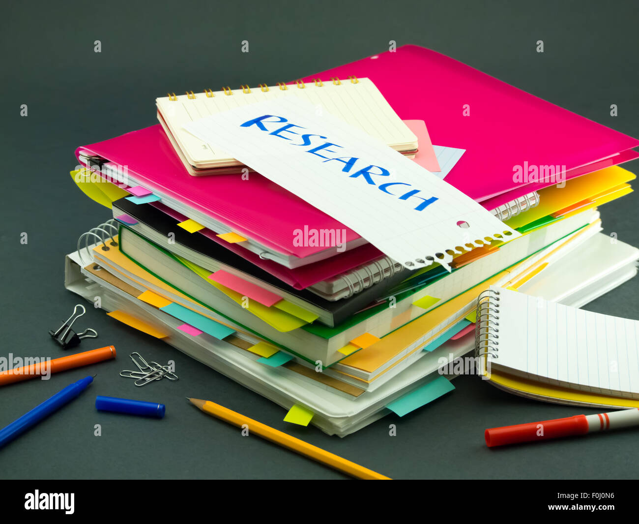 The Pile of Business Documents; Research Stock Photo - Alamy