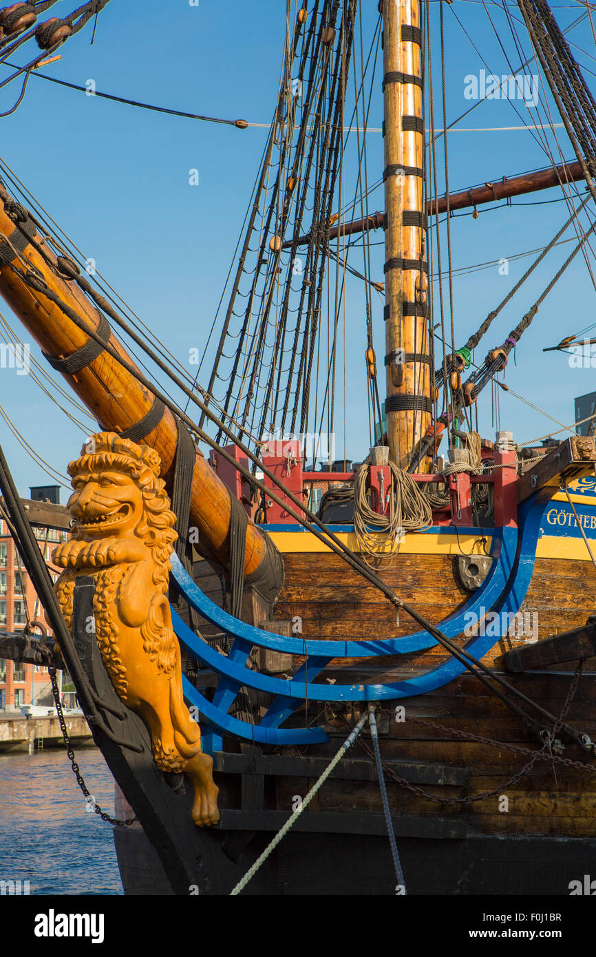 Frigate anchored in harbor of Goteborg, Sweden Stock Photo - Alamy