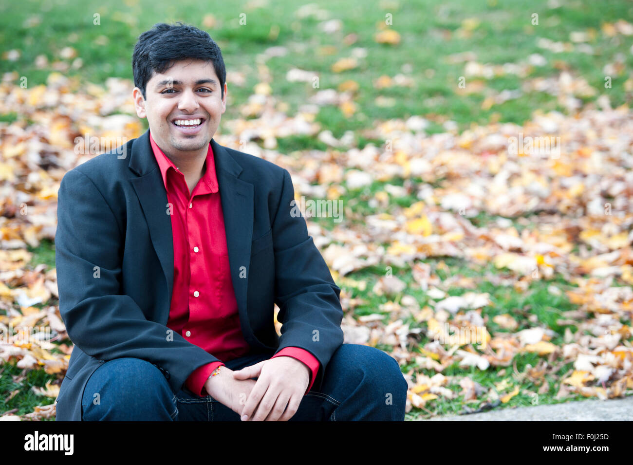 Young Happy Indian Man Stock Photo - Alamy