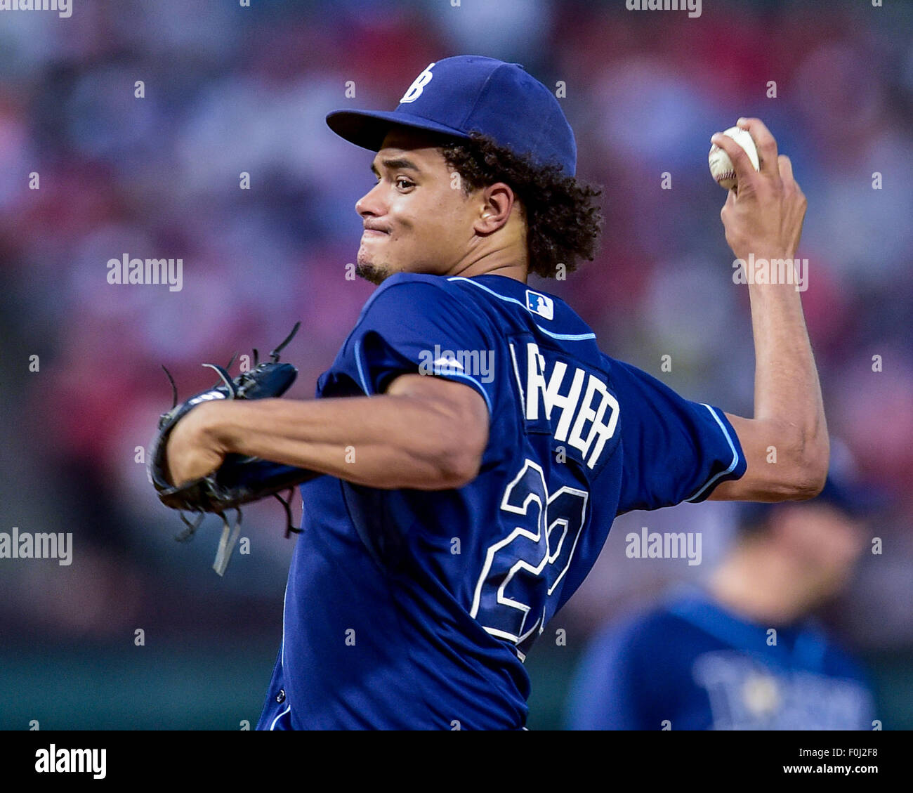 Arlington, Texas, USA. 15th August, 2015. Tampa Bay Rays starting ...