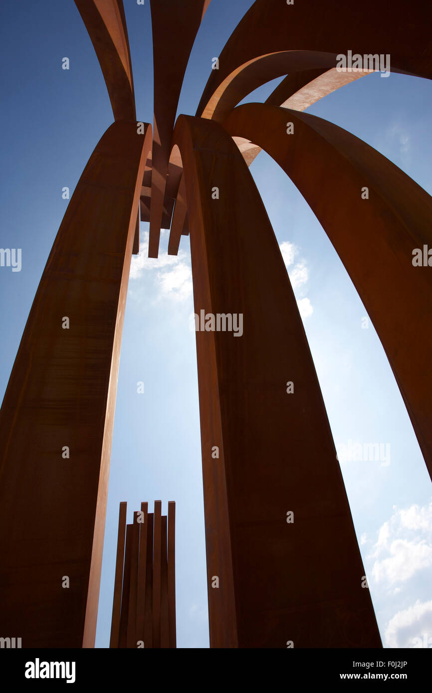 The steel Venet sculptures at Versailles. Bernar Venet is the second ...