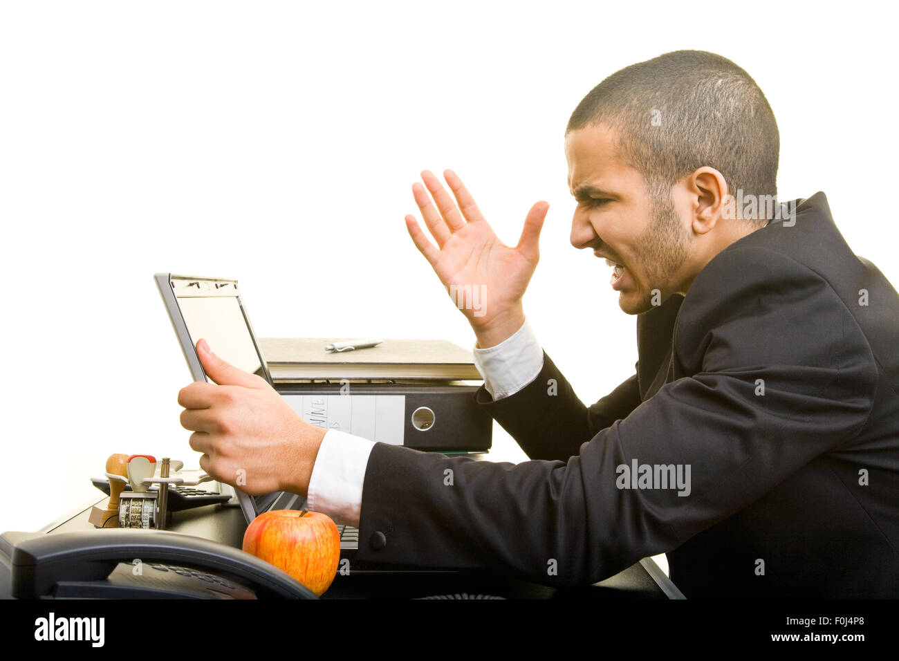 Angry stressed difficult man business hi-res stock photography and ...