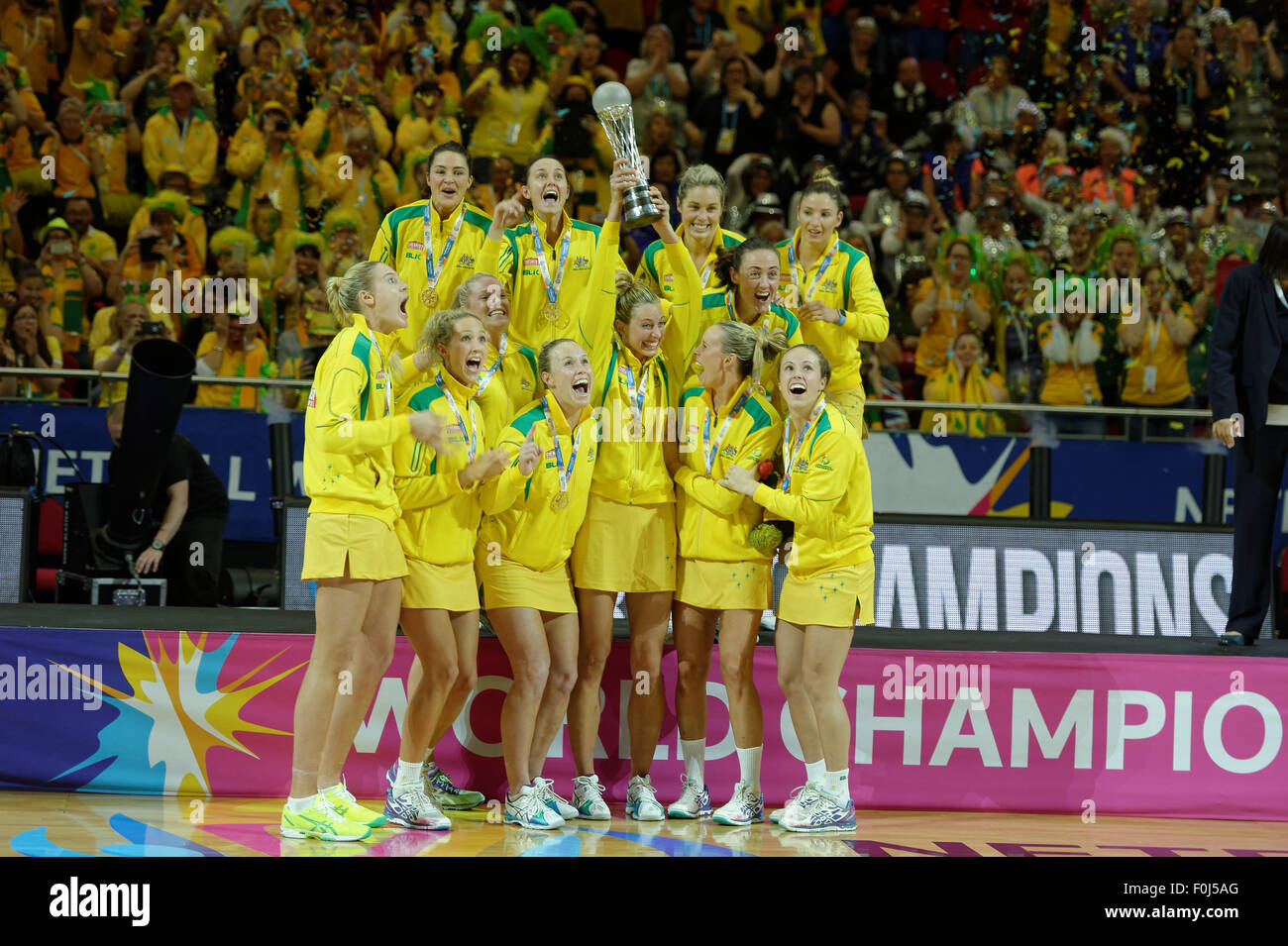 Sydney, Australia. 16th August, 2015. Australia won the Netball World ...